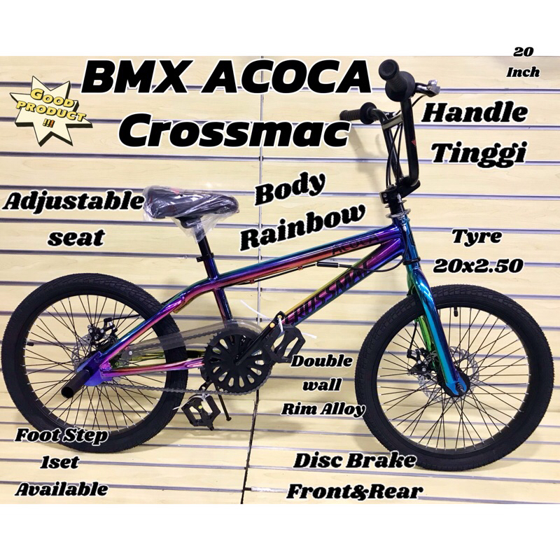 Basikal Saiz 20 Inci BMX /20" BMX/20" Basikal Budak/Untuk Umur 5 -8 ...