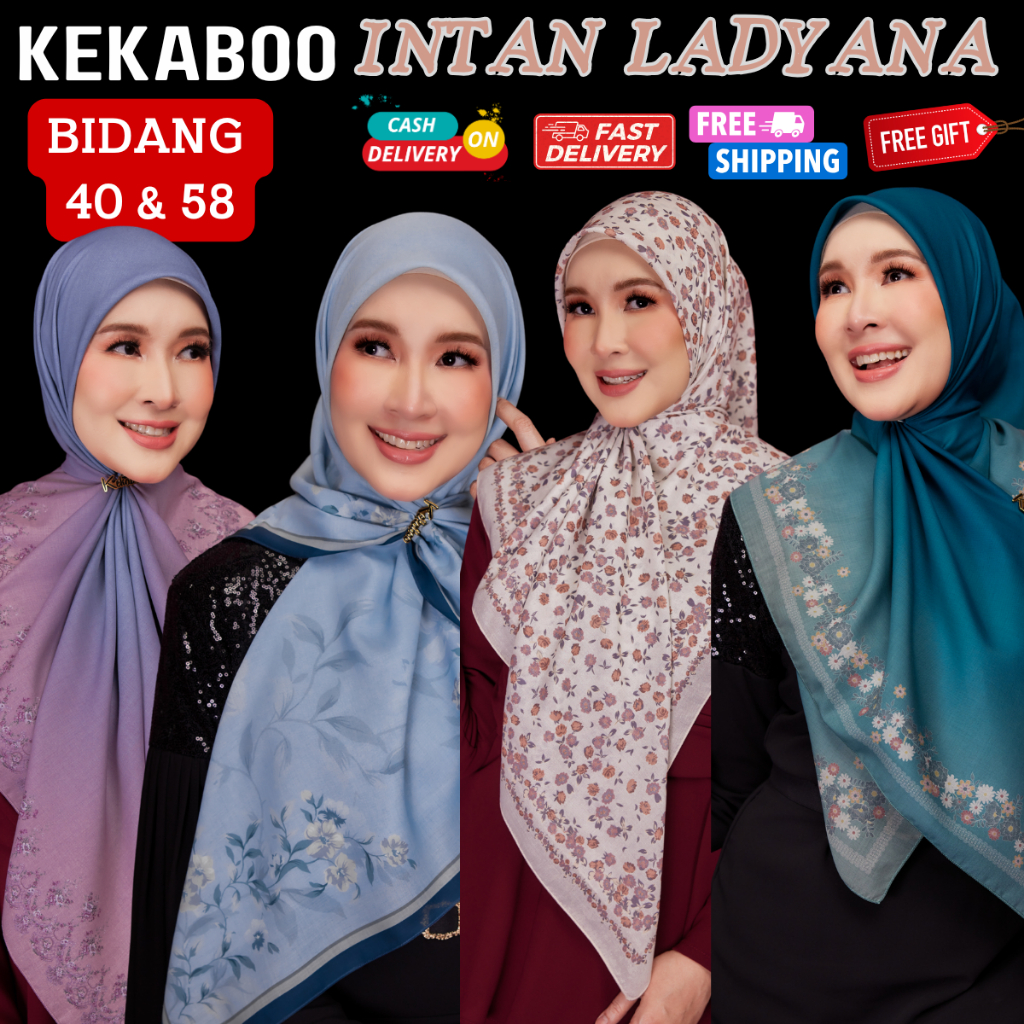 BIDANG 40 58 KEKABOO TUDUNG BAWAL COTTON SPECIAL EDITION INTAN LADYANA ...