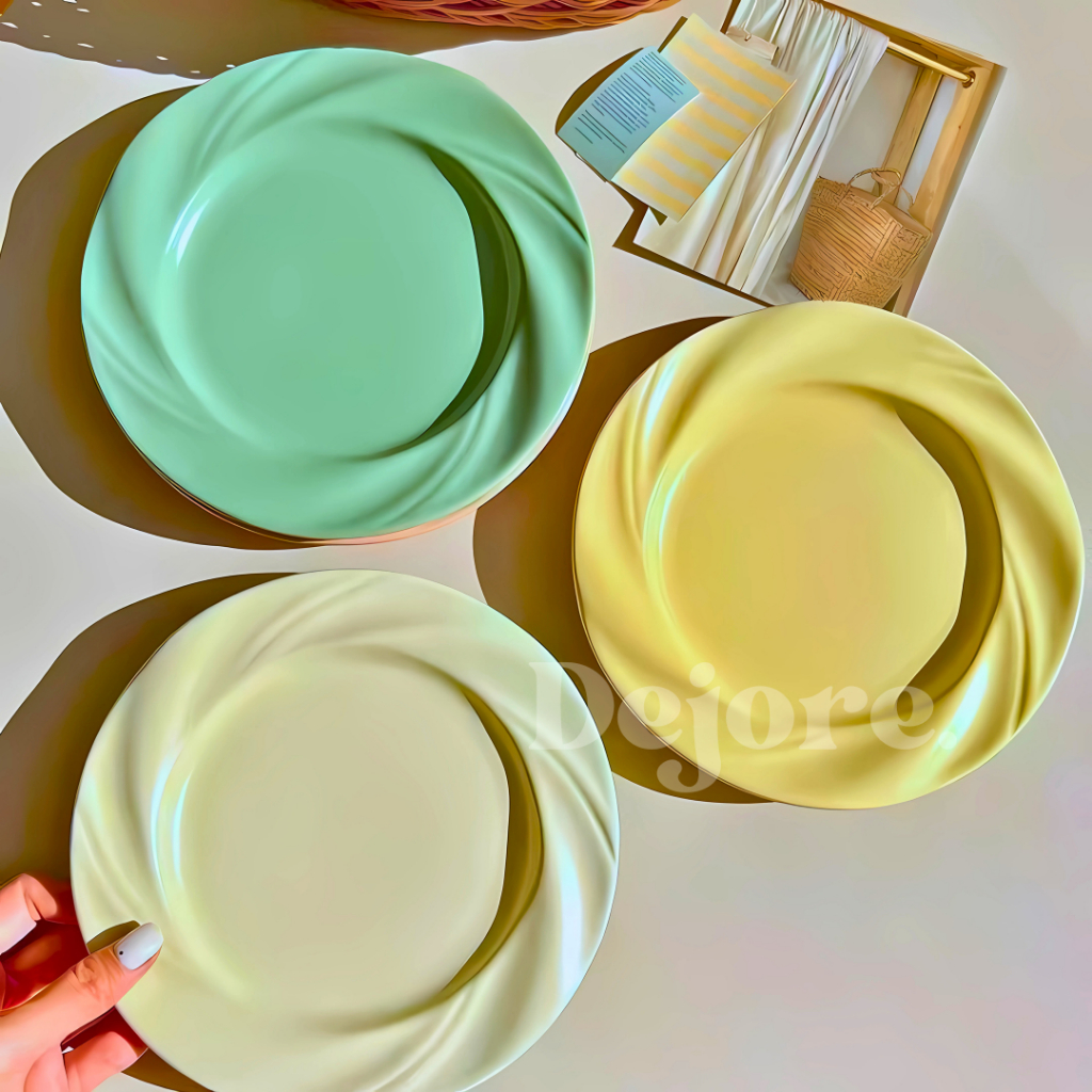 Nordic Retro Ceramic Dessert Pasta Plate Doorgift Set | Pinggan Seramik ...