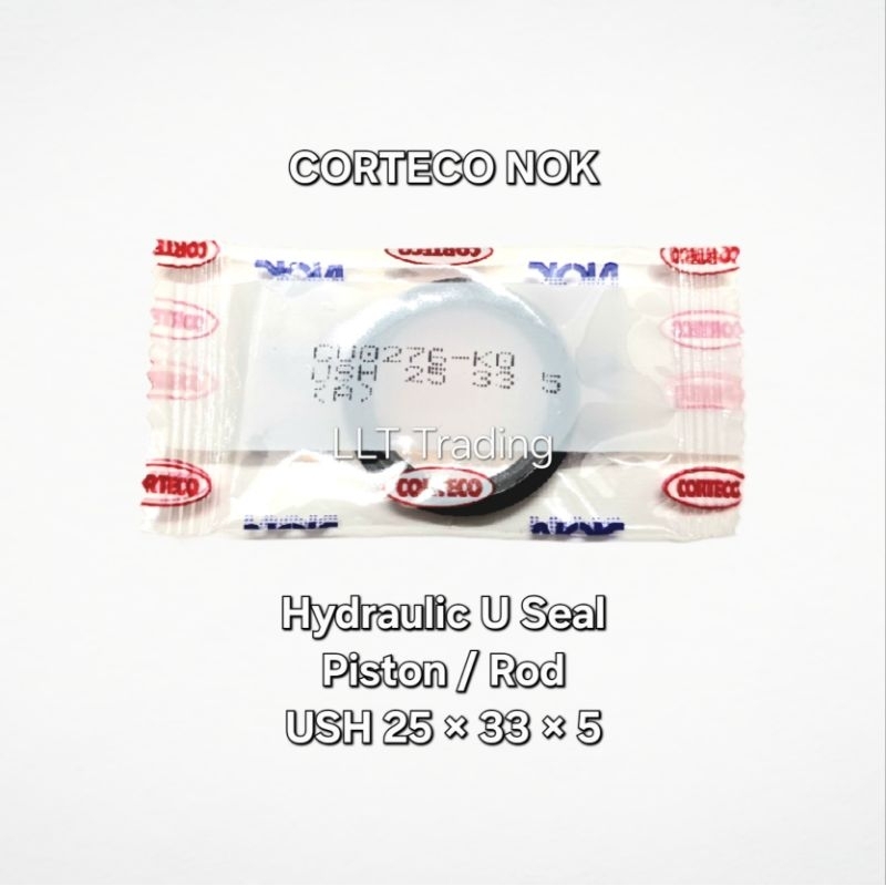 USH 25x33x5 Hydraulic U Seal Piston/Rod Seal NOK NBR CU0276-K0 | Shopee ...