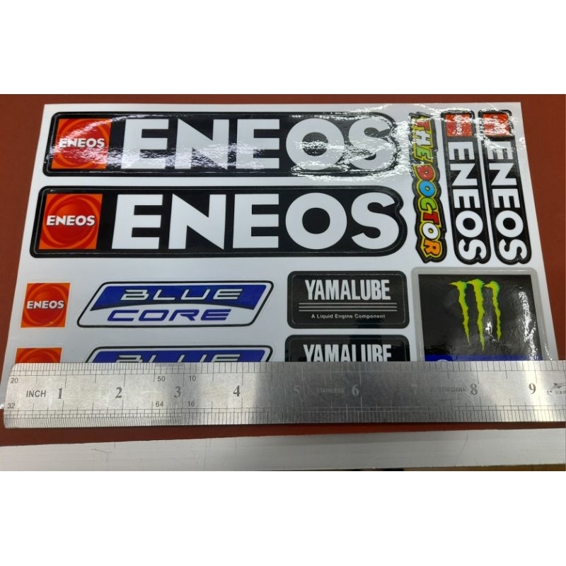 sticker eneos blue core the doctor yamalube | Shopee Malaysia