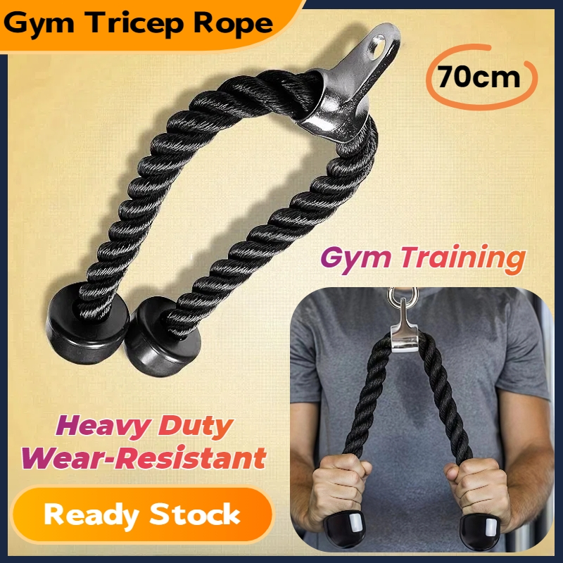 Gym Biceps Tricep Rope，Arm Muscle Exercise Tali Latihan otot Tricep ...