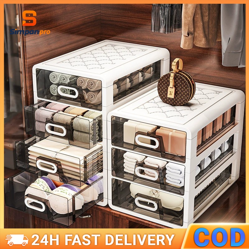 Closet Organize Household Anti-dust Drawer Clothes Organiser Box ...