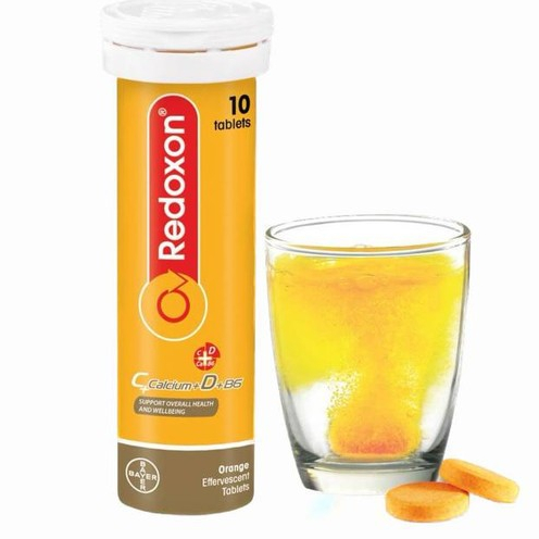 Redoxon C + Calcium + D + B6 Effervescent Tablet - Orange (10's ...