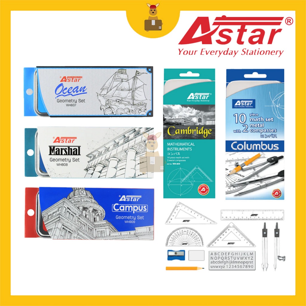 ASTAR Geometry Set Mathematics Instrument (WH808 / WH809 / WH607 ...