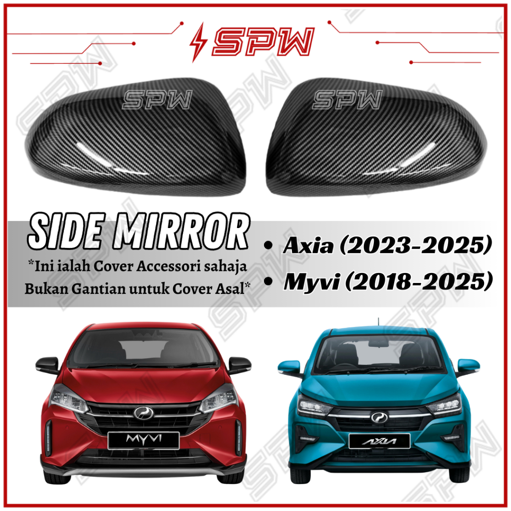 Perodua Myvi (2018-2025) New Axia Facelift (2023-2025) Side Mirror ...