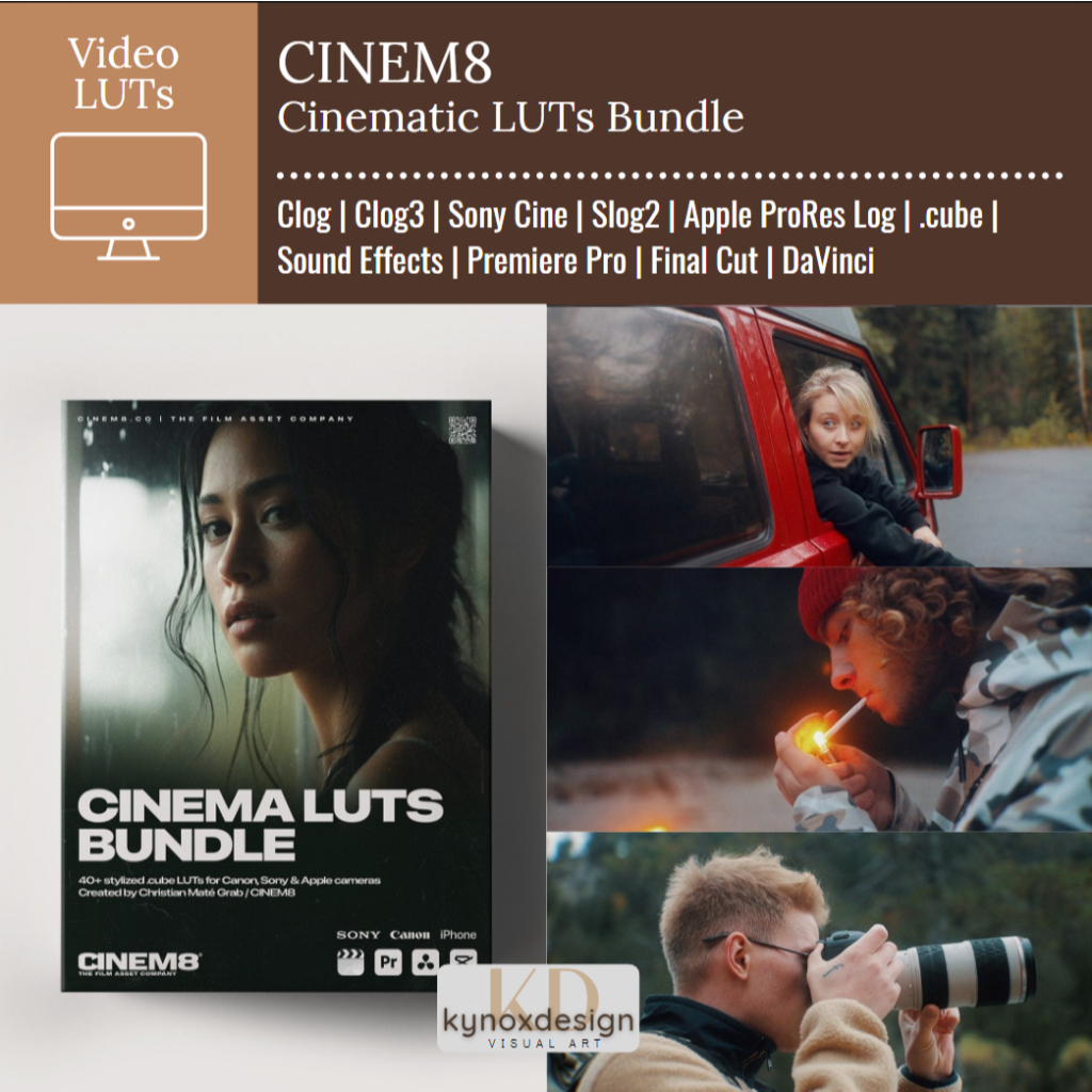 [LUTs/Video Filter] Cinematic LUTs Bundle for LOG for premiere pro ...