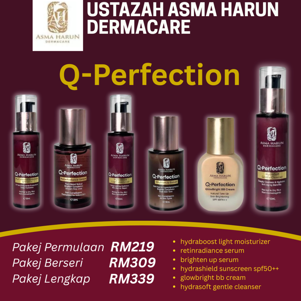 [100% ORIGINAL] Q PERFECTION DERMACARE USTAZAH ASMA HARUN SKINCARE ...