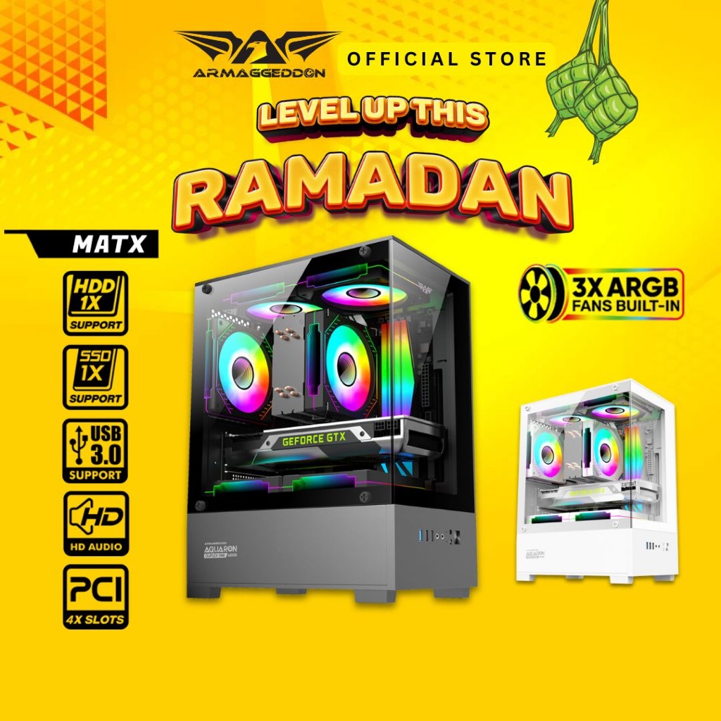Armaggeddon Aquaron DUPLEX ONE MATX Dual Chamber PC Gaming Case | 3 ...