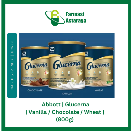 Glucerna [ Chocolate // Vanilla // Wheat/Gandum ] (800g) - Control ...