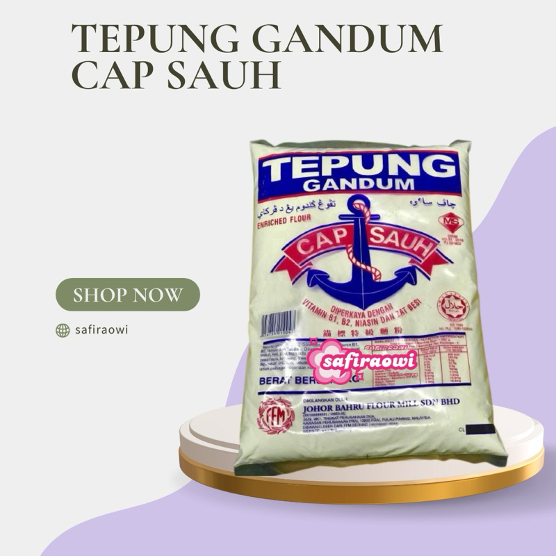 🔥 READY STOCK 🔥 3 Pack Gandum Cap Sauh 1 kg 🔥 Tepung Gandum Serbaguna ...