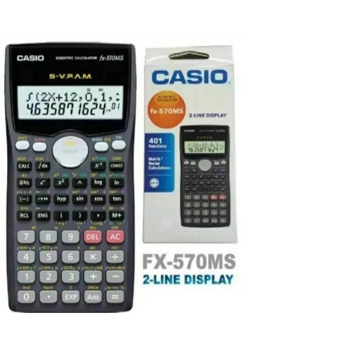 Make Your Calculation Easy With FX-570MS 2-Line Display Scientific ...