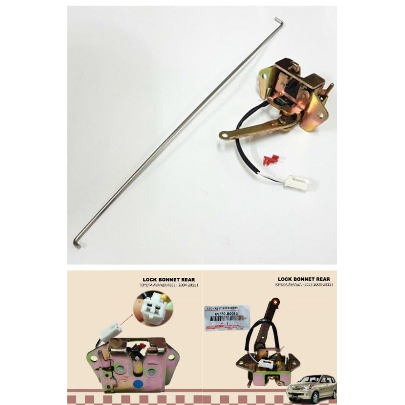 ORIGINAL TOYOTA AVANZA F601 2005-2010 REAR BONNET INNER LOCK TRUCK LID ...