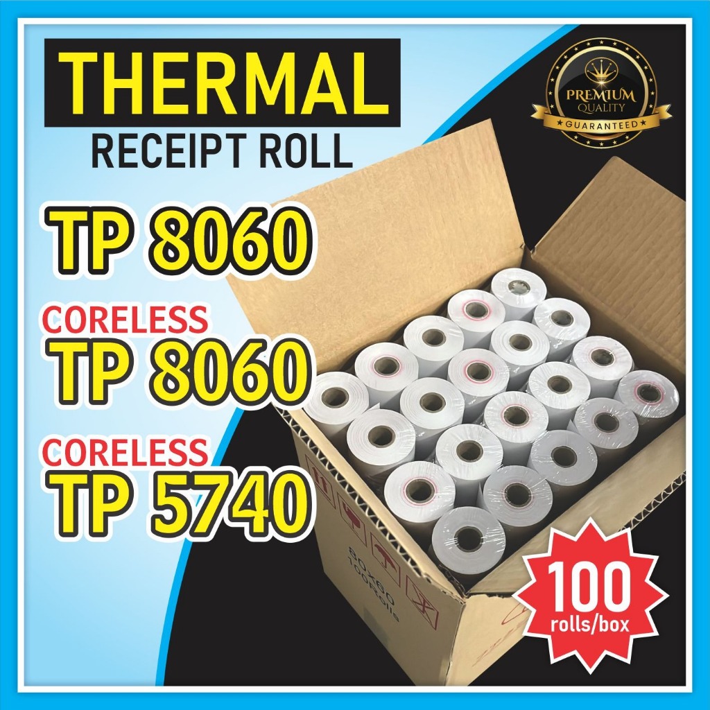 High Quality Thermal Paper Roll [1BOX=100 ROLL ! ! !] | 8060/8060 ...