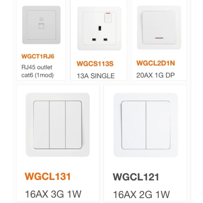 HAGER INSPIRE WHITE COLOUR SWITCHES & SOCKET | Shopee Malaysia