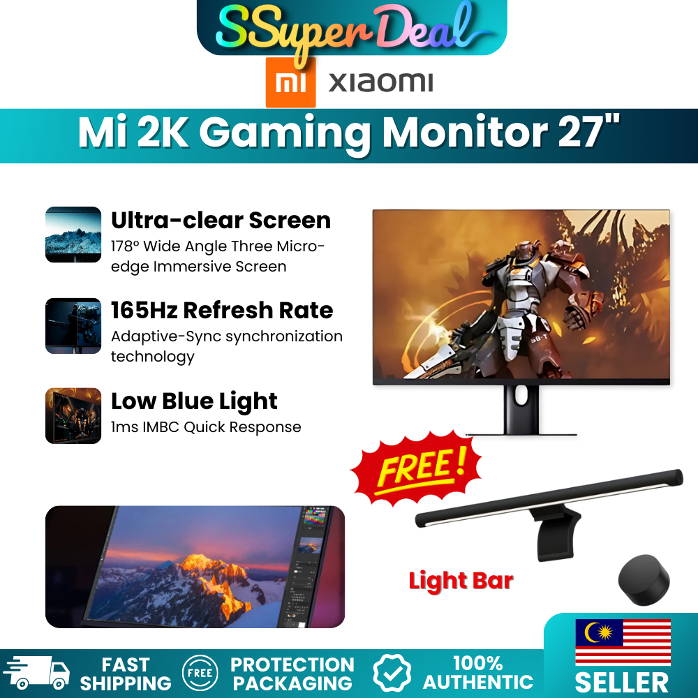 [Global] Xiaomi Mi 2K Gaming Monitor 27 inch | 2560 x 1440 2K IPS ...
