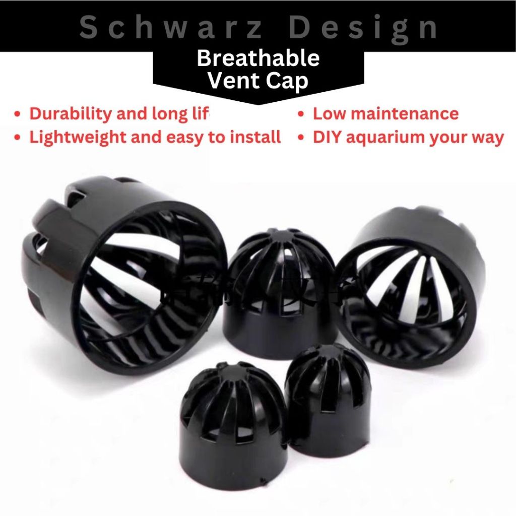 Black Sanking PVC Breathable Vent Cap Overflow Aquarium for Fish Tank ...