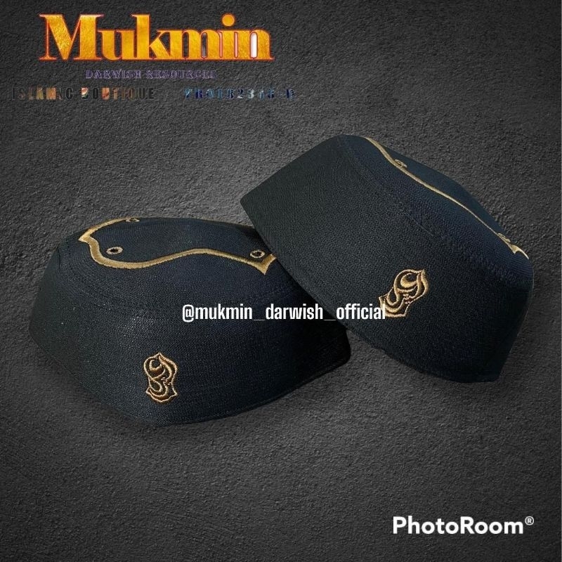 Kopiah Capal Khat Hitam Putih Edisi Raya (Ready Stock) | Shopee Malaysia