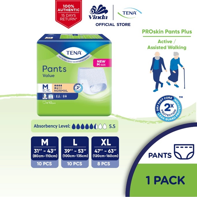 TENA Pants Value M 10s/ L 10s/ XL 8s Adult Diaper | Shopee Malaysia