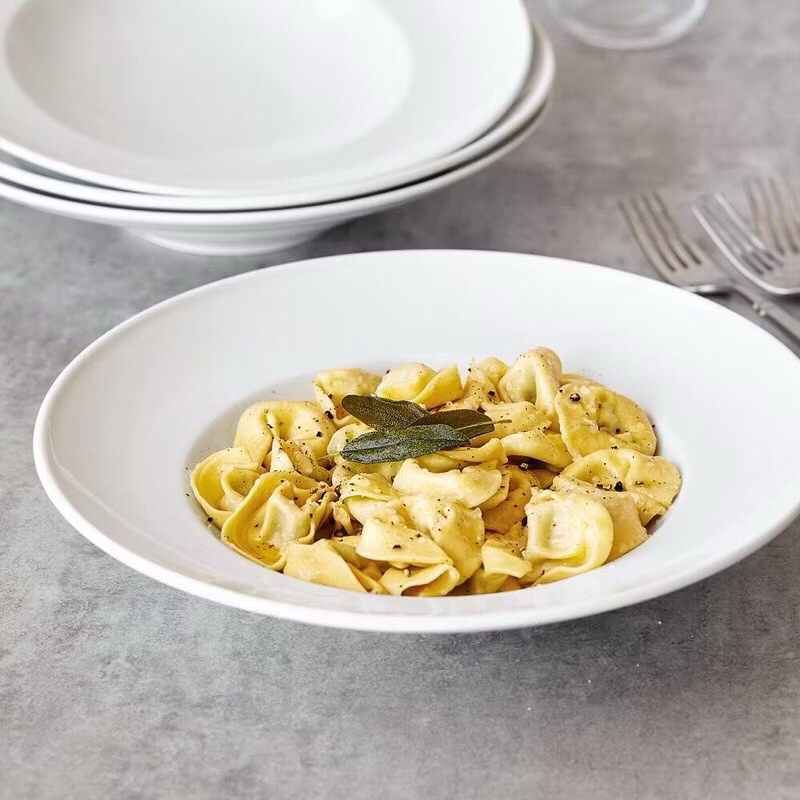 White Ceramic Spaghetti Plate Pasta Plate Pinggan Spageti Piring Makan ...