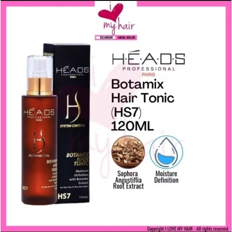 Heads Professional Paris Botamix Hair Tonic HS7 / Keratin Serum HS19 ...