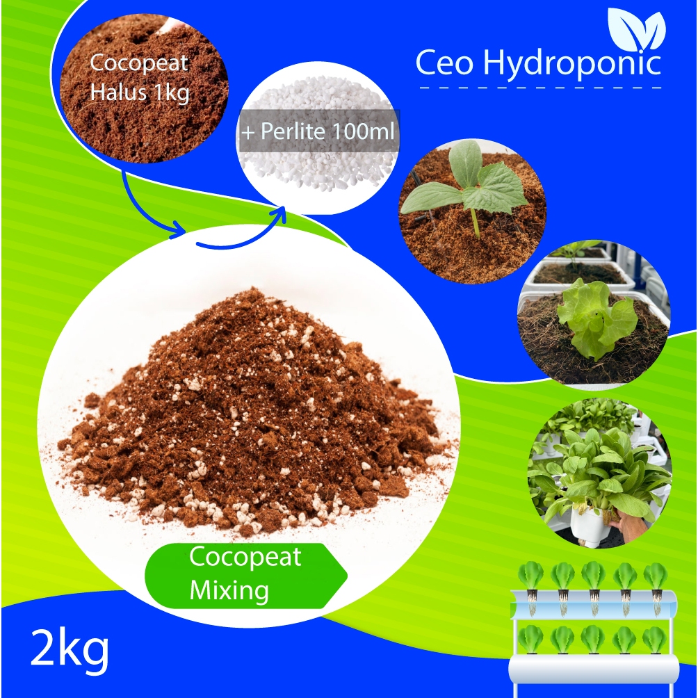 Cocopeat Mixing 2kg 100ml Perlite 1kg Cocopeat Shopee Malaysia