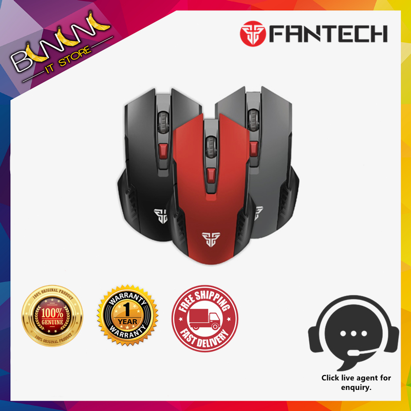 Fantech WG10 Raigor II 2000 DPI Wireless 2.4GHz Pro Gaming Mouse (MO30 ...
