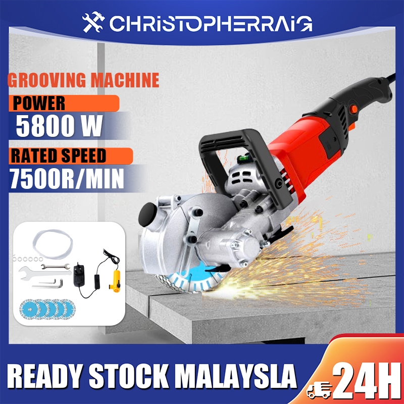 5800W Multi-Function Wall Slotting Machine Cutter Groove Cement Machine ...