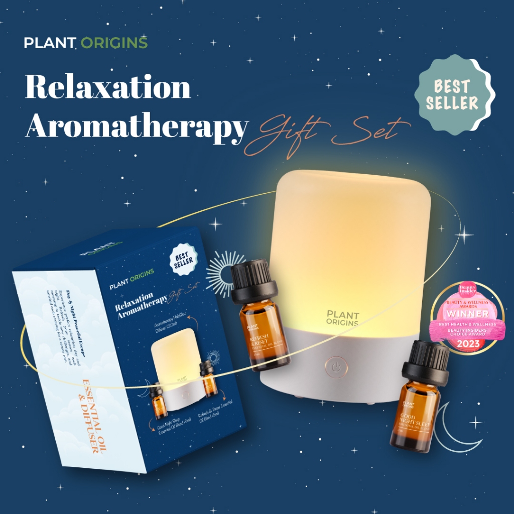 Plant Origins Best-Selling Relaxation Aromatherapy Gift Set (3 units ...