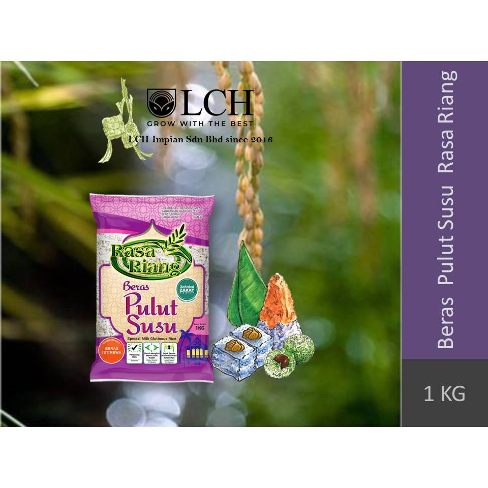 Beras Pulut Susu Rasa Riang (1kg) | Shopee Malaysia