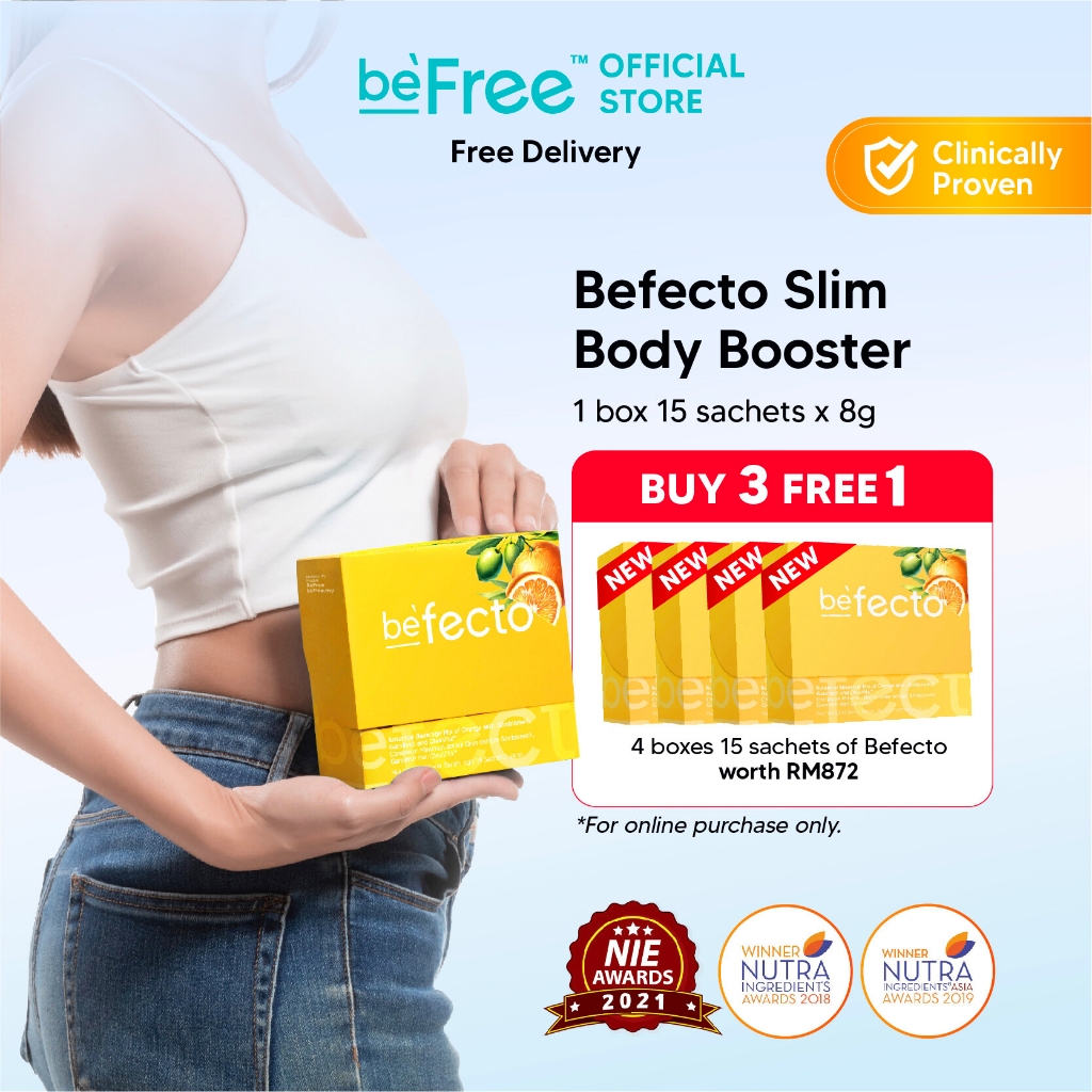 开斋节大促销 BeFree Befecto Slim Body Booster (15 Sachets)exp2026）瘦身王 排毒王 ...