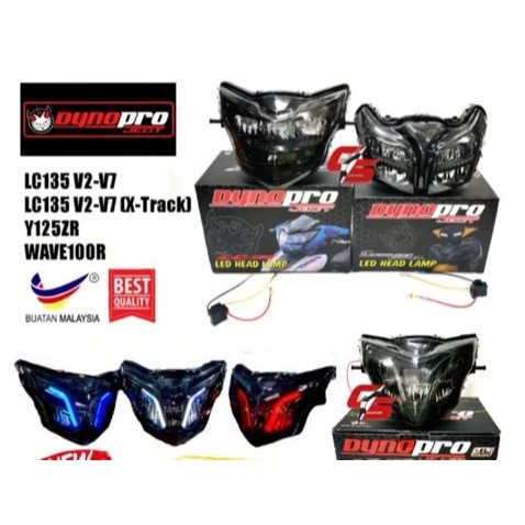 100% ORIGINAL DYNOPRO HEADLIGHT LC135 V1 V2 V3 V4 V5 V6 V7 LED HEAD LAMP X-TRACK LC V1-V7 ...