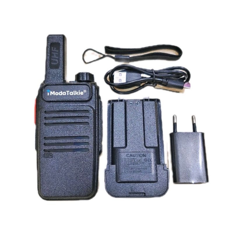 Walkie Talkie USB Type C ORIGINAL IModa Rechargeable Woki Toki UHF Two ...