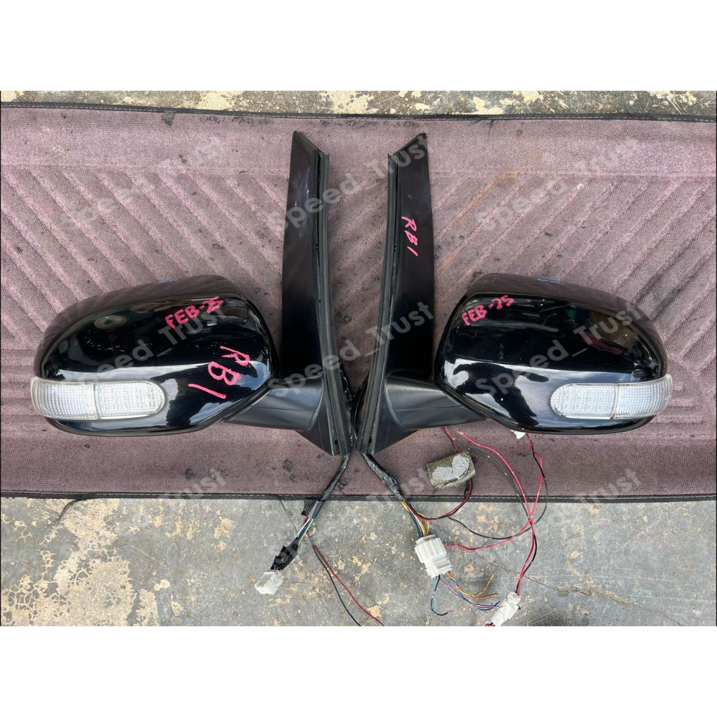 JDM Used Original Side Mirror Autoflip Auto Fold Sisi With Signal Light Lampu Honda Odyssey RB ...