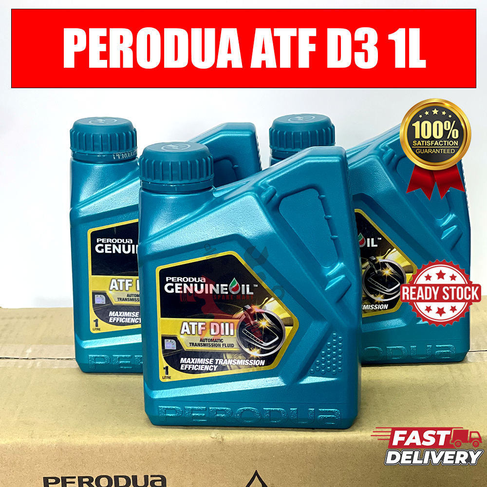 Perodua Gear Oil ATF D3 / DIII Minyak Gearbox Auto Kereta Perodua 1L ...