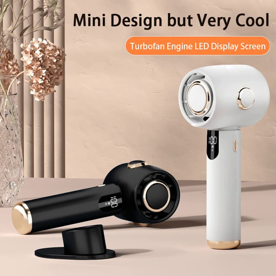 PURISANS Mini Fan 10000mAh Type-c High Speed Turbo Handheld Fan Mini ...