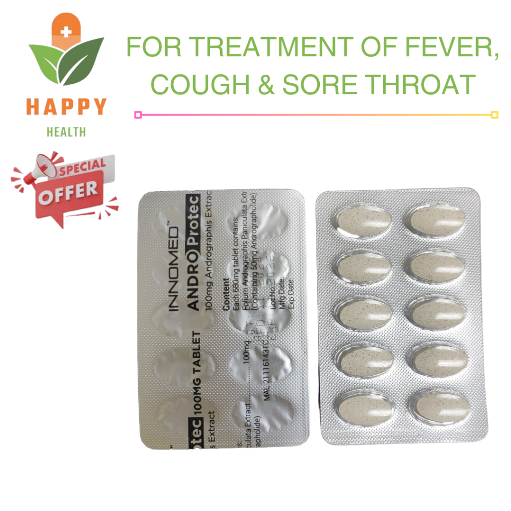 [ Exp 5/2027 ] INNOMED AndroProtec 100mg Tablet 10's - Ubat Batuk ...