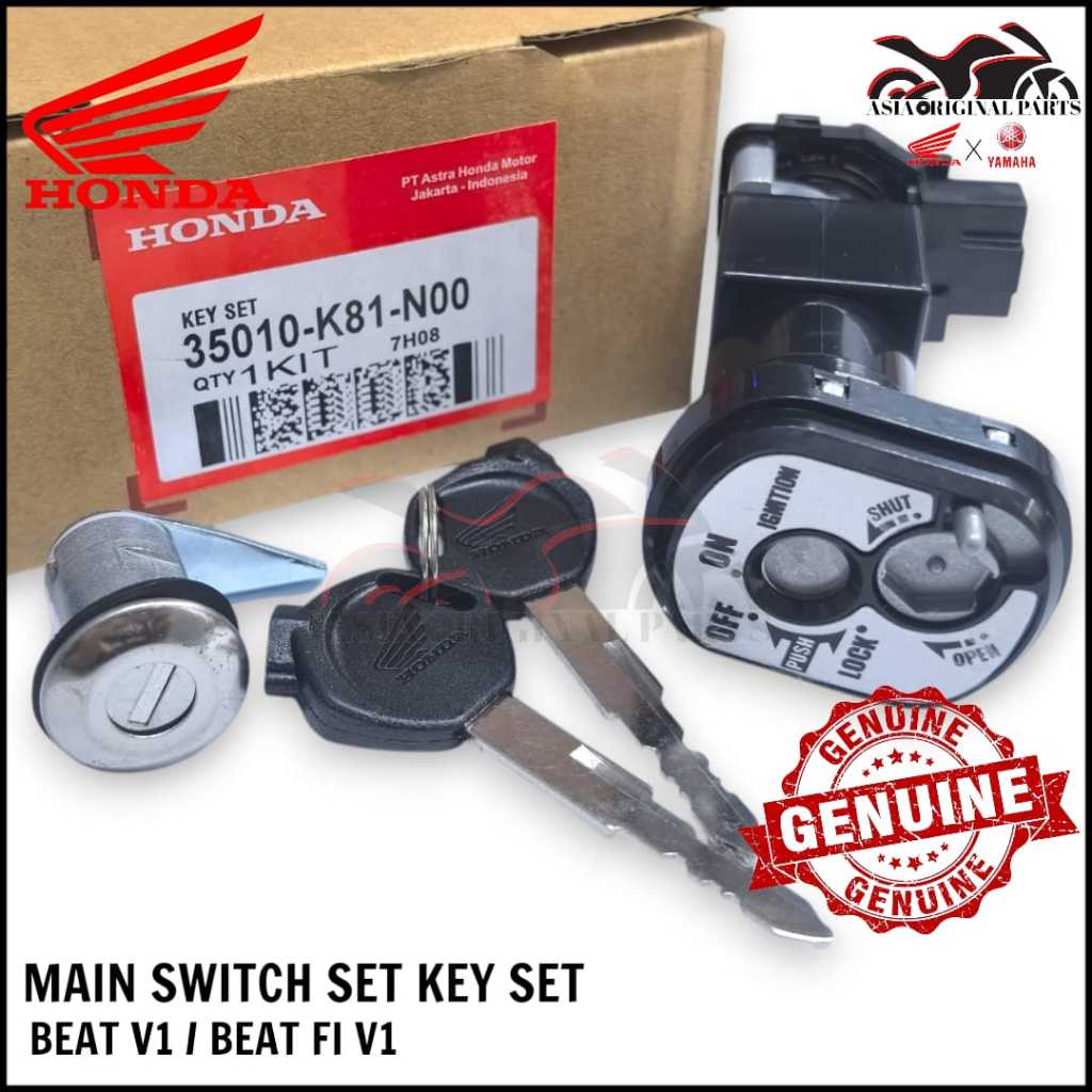 ORIGINAL INDOENSIA HONDA BEAT110 BEAT FI V1 BEAT 110 FI V1 MAIN SWITCH ...