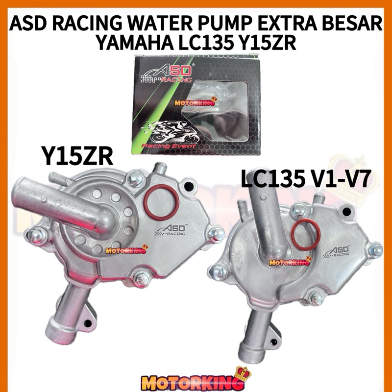 ASD RACING WATER PUMP EXTRA BESAR YAMAHA Y15ZR V1 V2 LC135 V1 V2 V3 V4 V5 V6 V7 LC 135 PLUG N ...