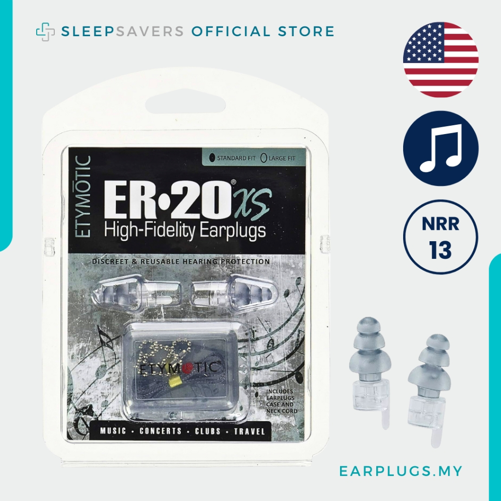 🇺🇸 USA Etymotic Research ER20XS High Fidelity Earplugs | Musician Ear ...