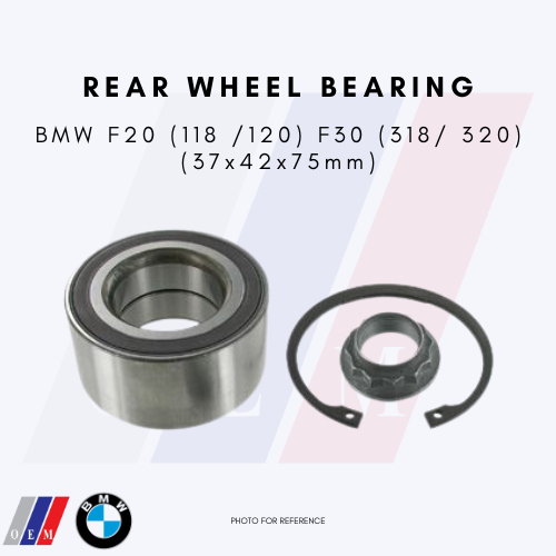 FKG Rear Wheel Bearing BMW F20 (118 /120) F30 (318/ 320) (37x42x75mm ...