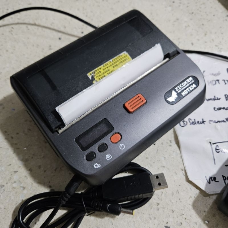 Preowned ZICOX HDT334 Good Condition Like New Thermal Printer Portable ...