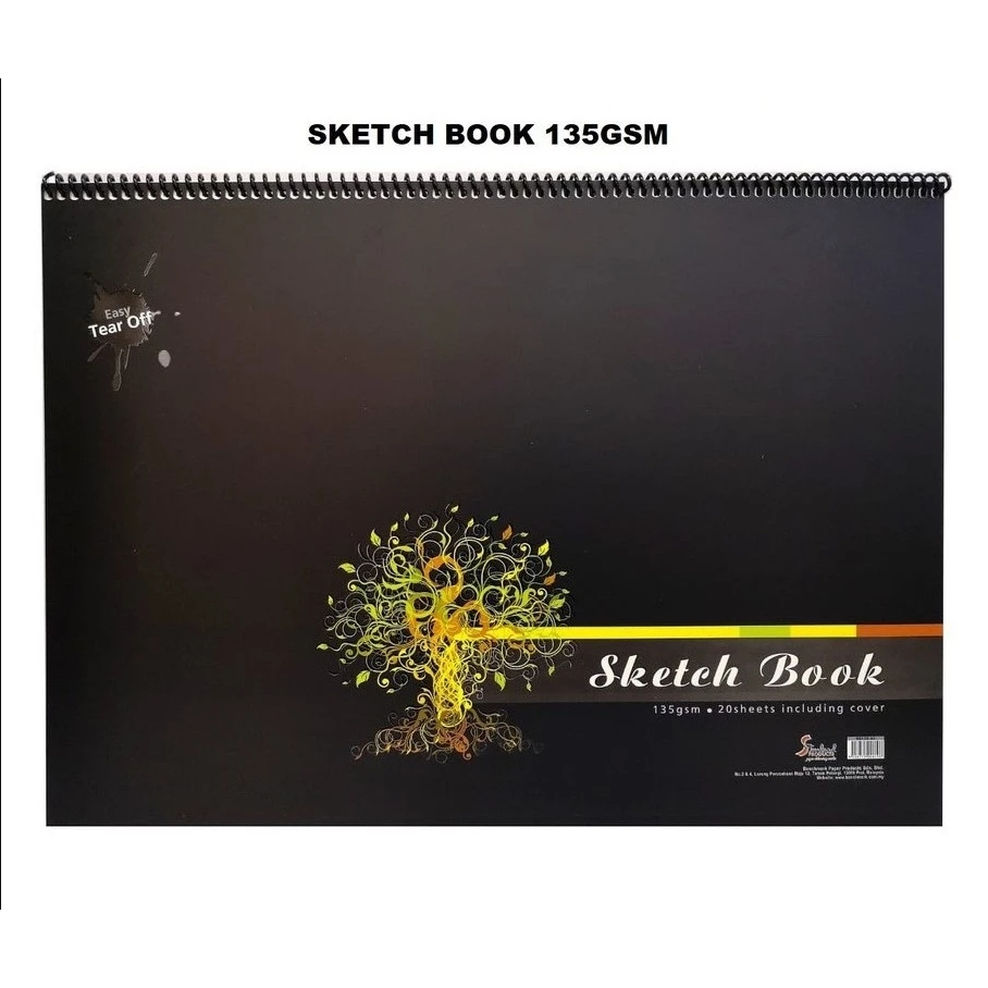 STANDARD A3 SKETCH BOOK 135GSM 20 SHEETS INCLUDING COVER | Shopee Malaysia