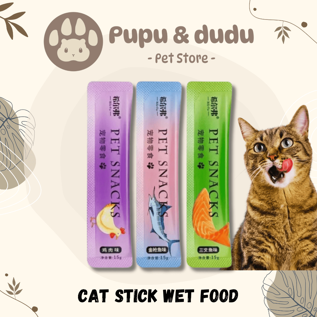 Cat stick Cat snack Makanan Kucing High Vitamin Cat Food Snek Kucing ...