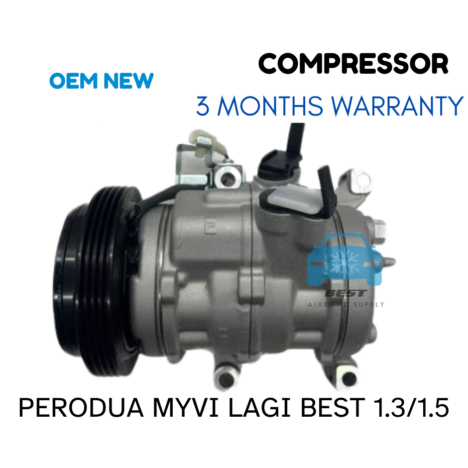 Compressor OEM NEW Perodua Myvi Lagi Best 2011-2017 1.3/1.5 6pk/4pk ...