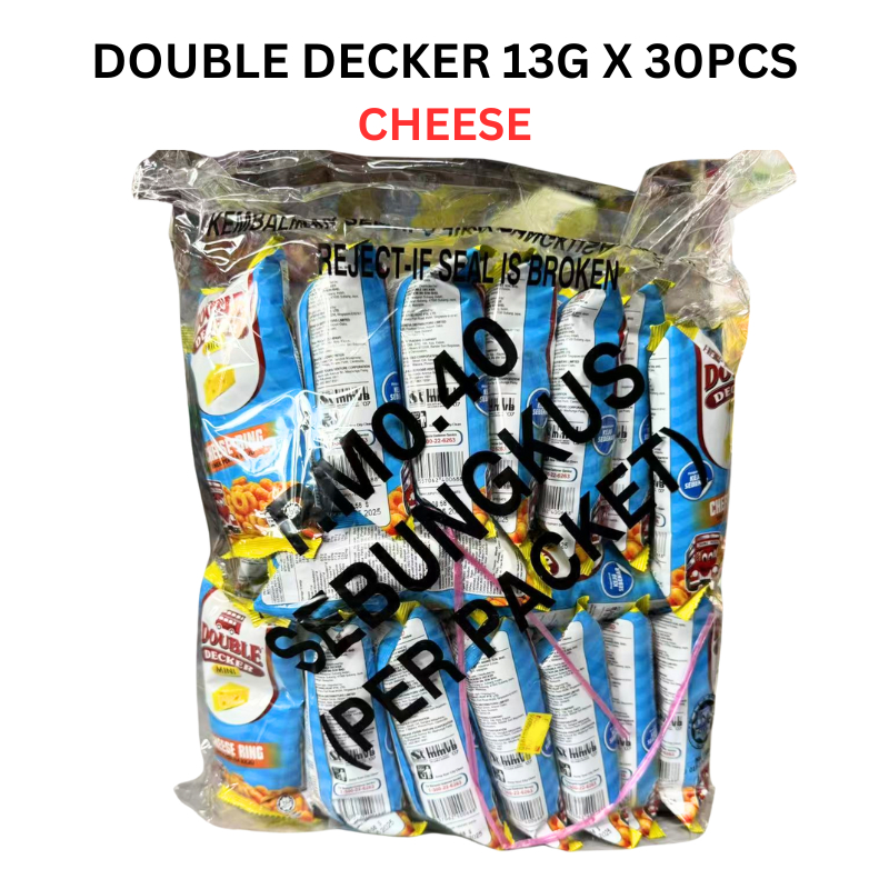 Double Decker Snack Cheese Keropok 13g x 30packs | Shopee Malaysia
