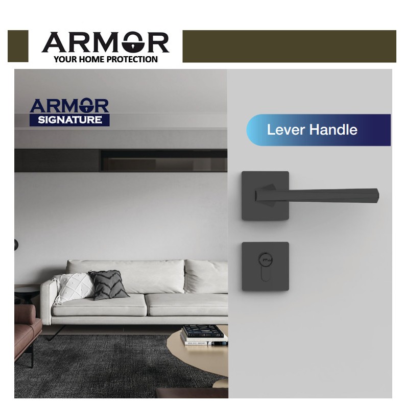 Armor ALM-Z7060 Lever Handle Mortise Lock Cylinder Door Lock Entrance ...