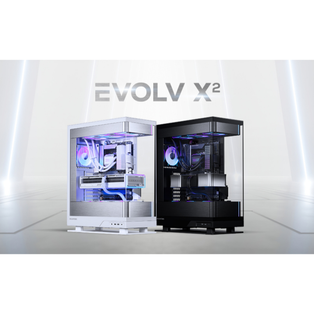 Phanteks Evolv X2 Mid-Tower Vertical Cooling System Tempered Glass ...
