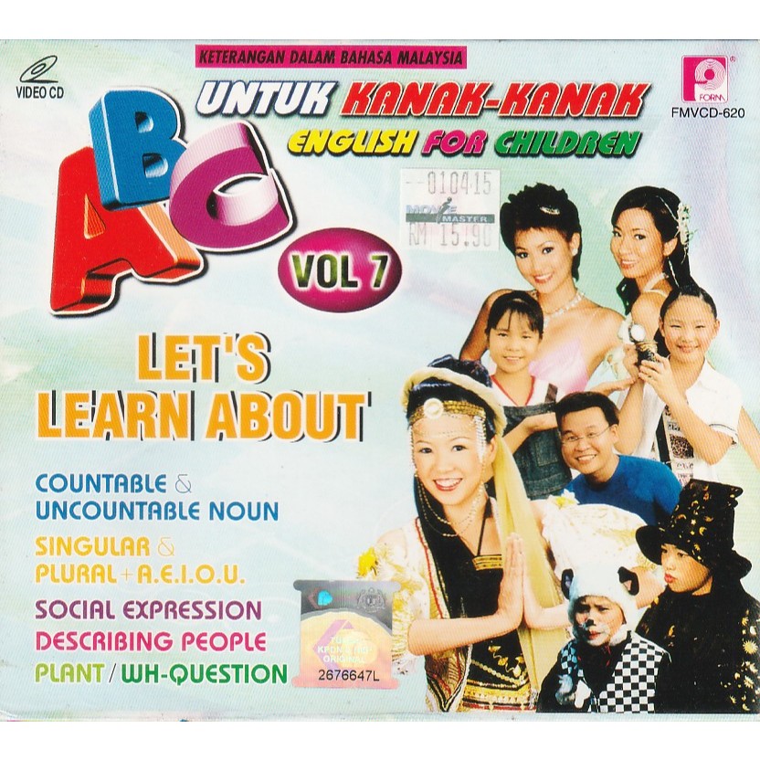 VCD ABC : ENGLISH FOR CHILDREN VOL 7 ( ORIGINAL VIDEO CD ) | Shopee Malaysia