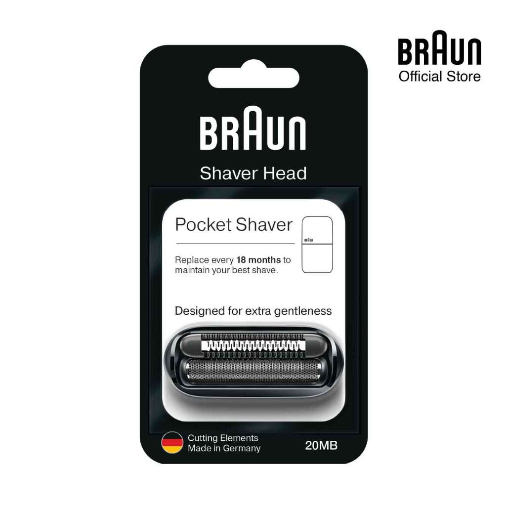 Braun Replacement Head 20MB For Series X Portable Mini Pocket Shavers ...